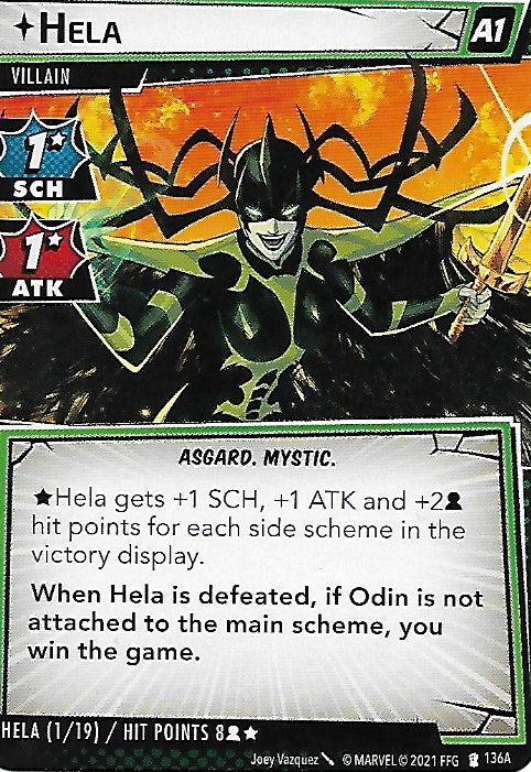 Hela Villain Scenario – Kingdom Come Cards
